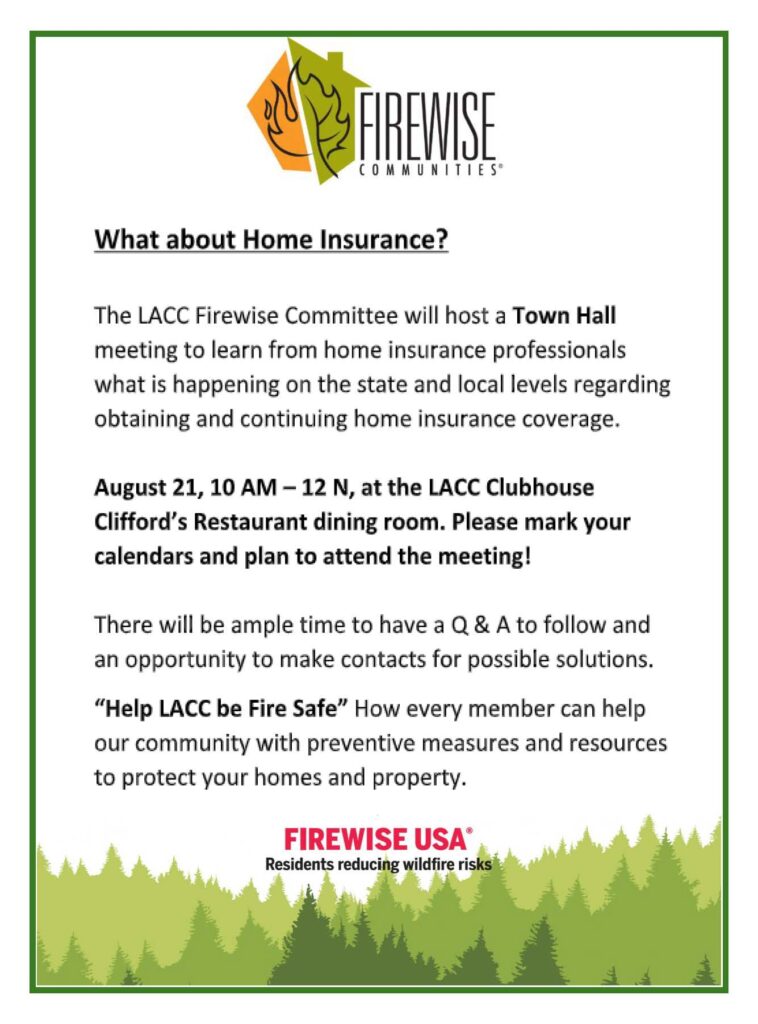 FireWise Information | Lake Almanor Country Club