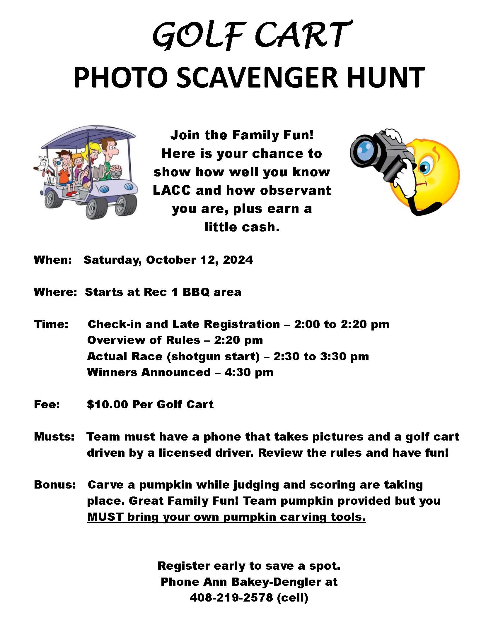Golf Cart Scavenger Hunt | Lake Almanor Country Club
