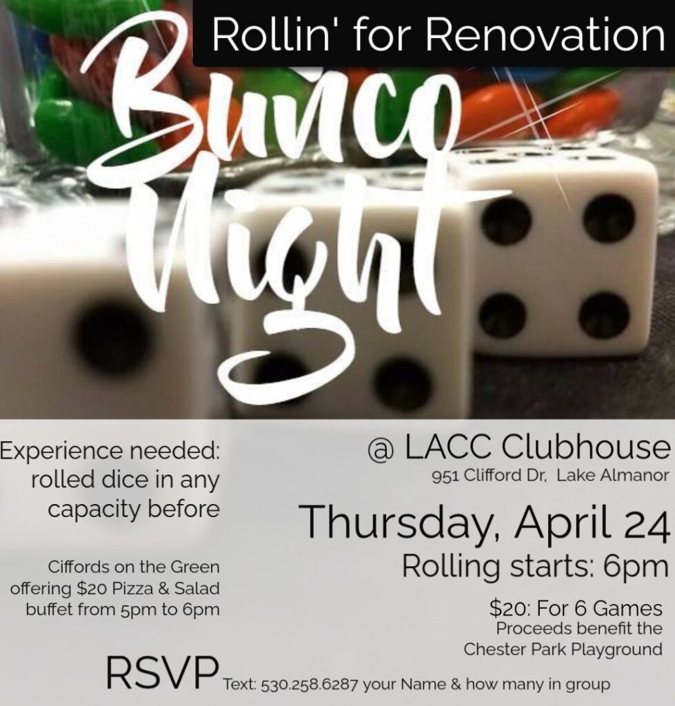 Bunco Night | Lake Almanor Country Club